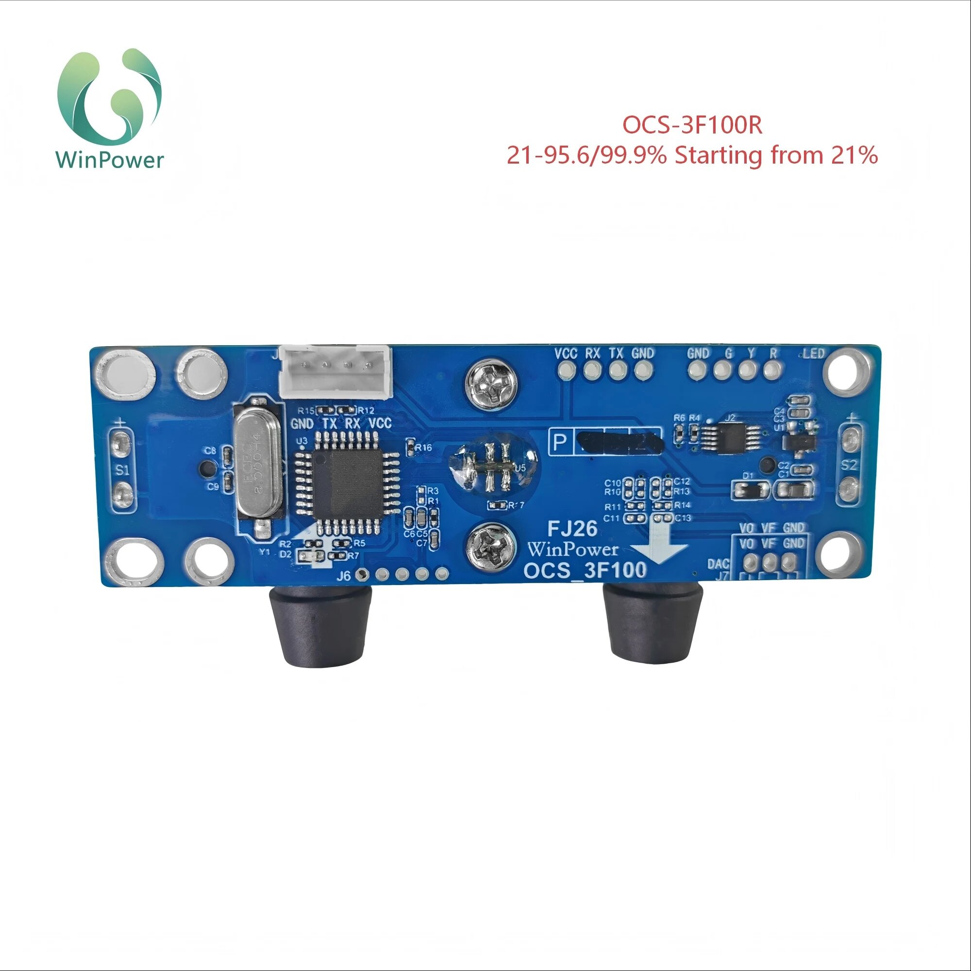 OCS-3F100R Winpower Измерительный кислородный генератор с большим расходом Чистота и расход 0%-100% 0-100 л/мин 2025 Новейший ультразвуковой датчик кислорода