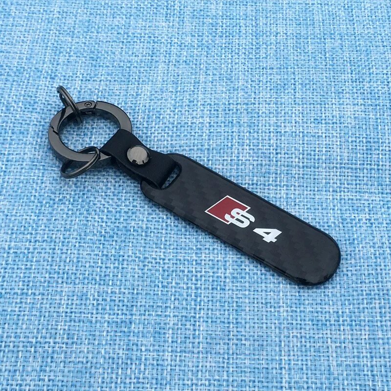 Брелок для ключей Audi A4L A5 A7 S4 S5 S7 из карбона, брелок S-Line RS, замена ключа, декор модель из углеродного