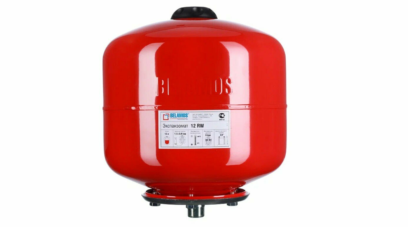 Бак расширительный "Belamos" 12RW, для отопления, вертикальный, 12л
