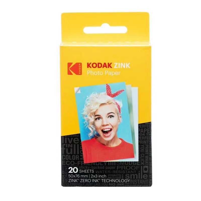 ⭐Фотобумага Kodak Zink 2X3 дюйма 20/50 листов PRINTOMATIC/Smile мгновенная фотобумага⭐