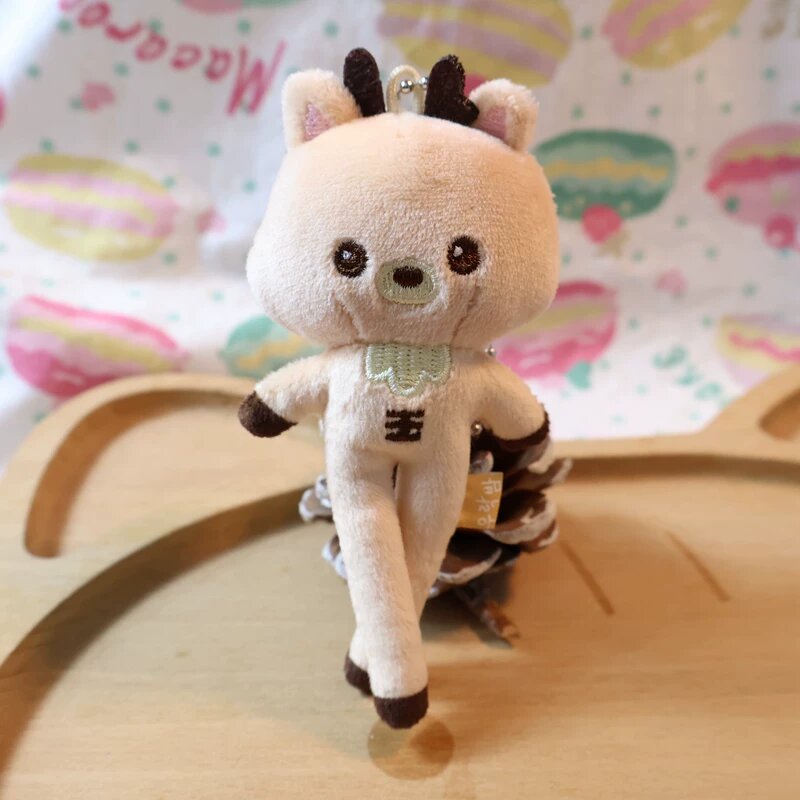 Плюшевый брелок RIIZE Jotaro на подставке, Dragon Stone, Rabbit Cat, Chestnut Button, 8cm шт. в наличии