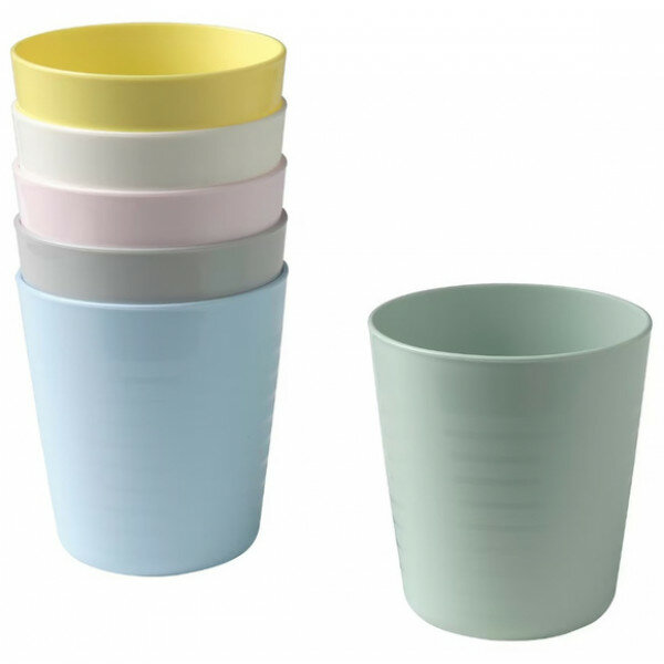 Калас стакан, 6 шт разные цвета