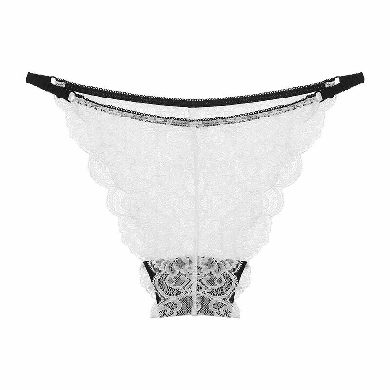Сексуальные трусики во французском стиле, ультратонкие, прозрачные, дышащие, кружевные, больших размеров, для женщин, с эффектом поднятия бедер, низкая талия