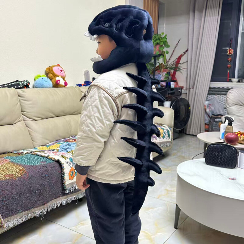 Луханн, головной убор в виде скелета динозавра, экзоскелет, шляпа для куклы, костюм на Хэллоуин, подарок на день рождения для мальчиков и девочек