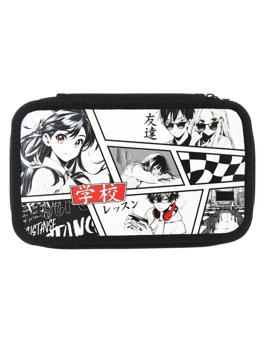 Стильный двойной пенал с ярким дизайном