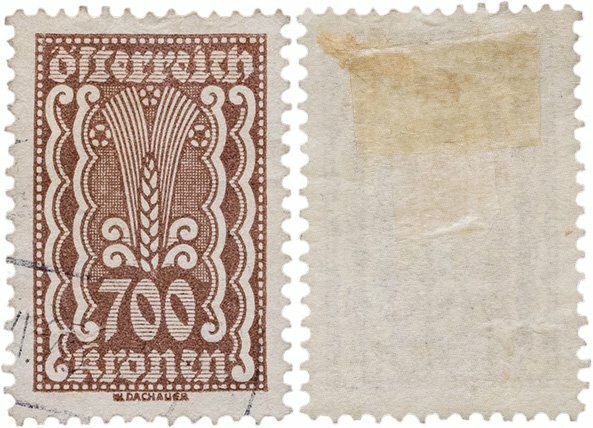 Австрия 700 крон Почтовая марка 1922