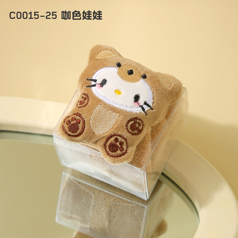 Сувенирное полотенце, креативное ручное полотенце, полотенце с мультяшными животными, детское квадратное полотенце, тюльпан, маленькое полотенце, подарочная коробка, плюшевая игрушка