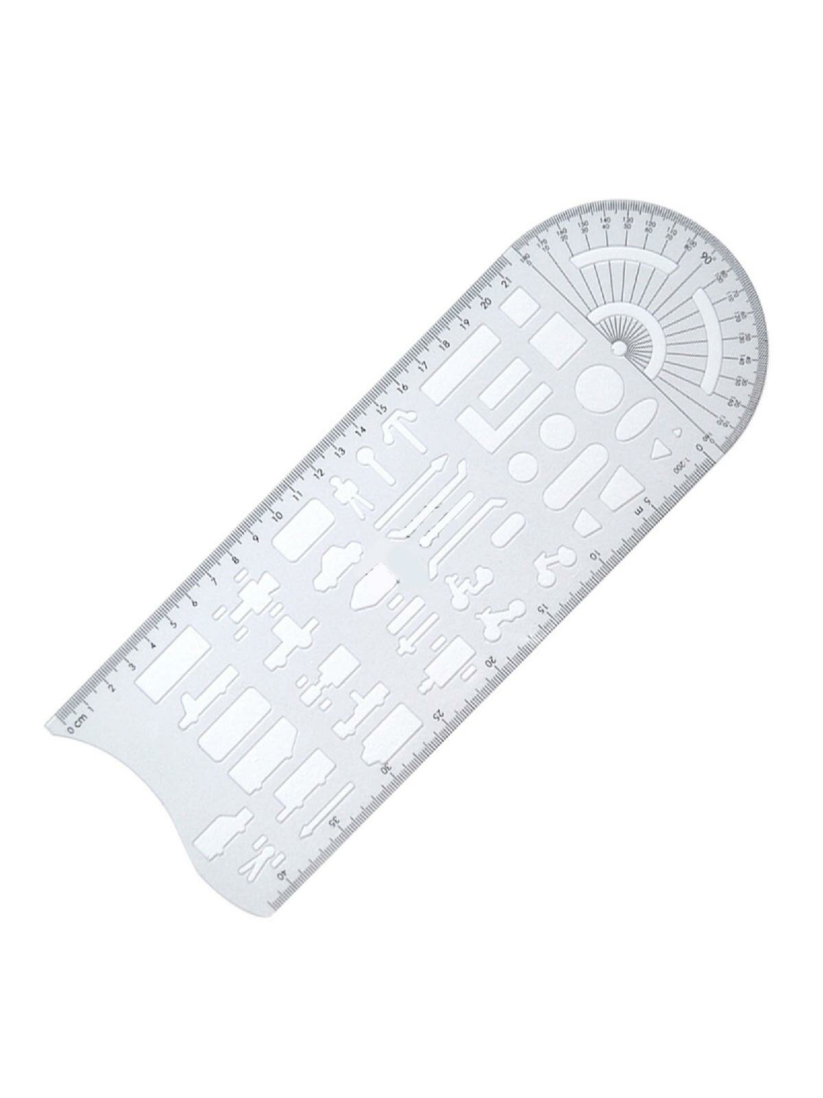 Универсальные шаблоны геометрических чертежей Линейки Шаблоны мест ДТП Трафареты