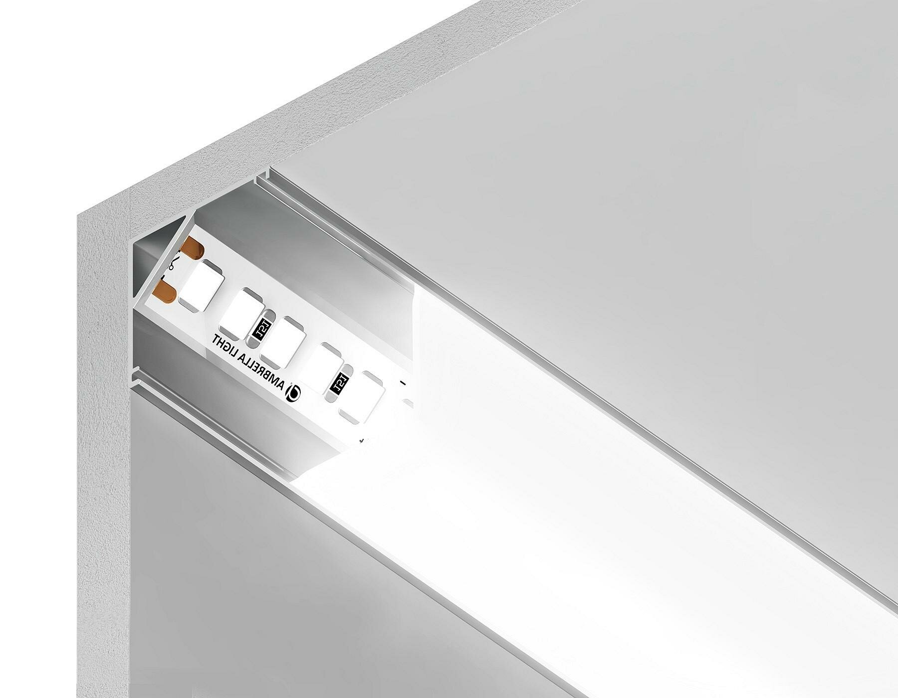 Профиль накладной угловой внутренний Ambrella Light GP GP2150AL цвет серебро