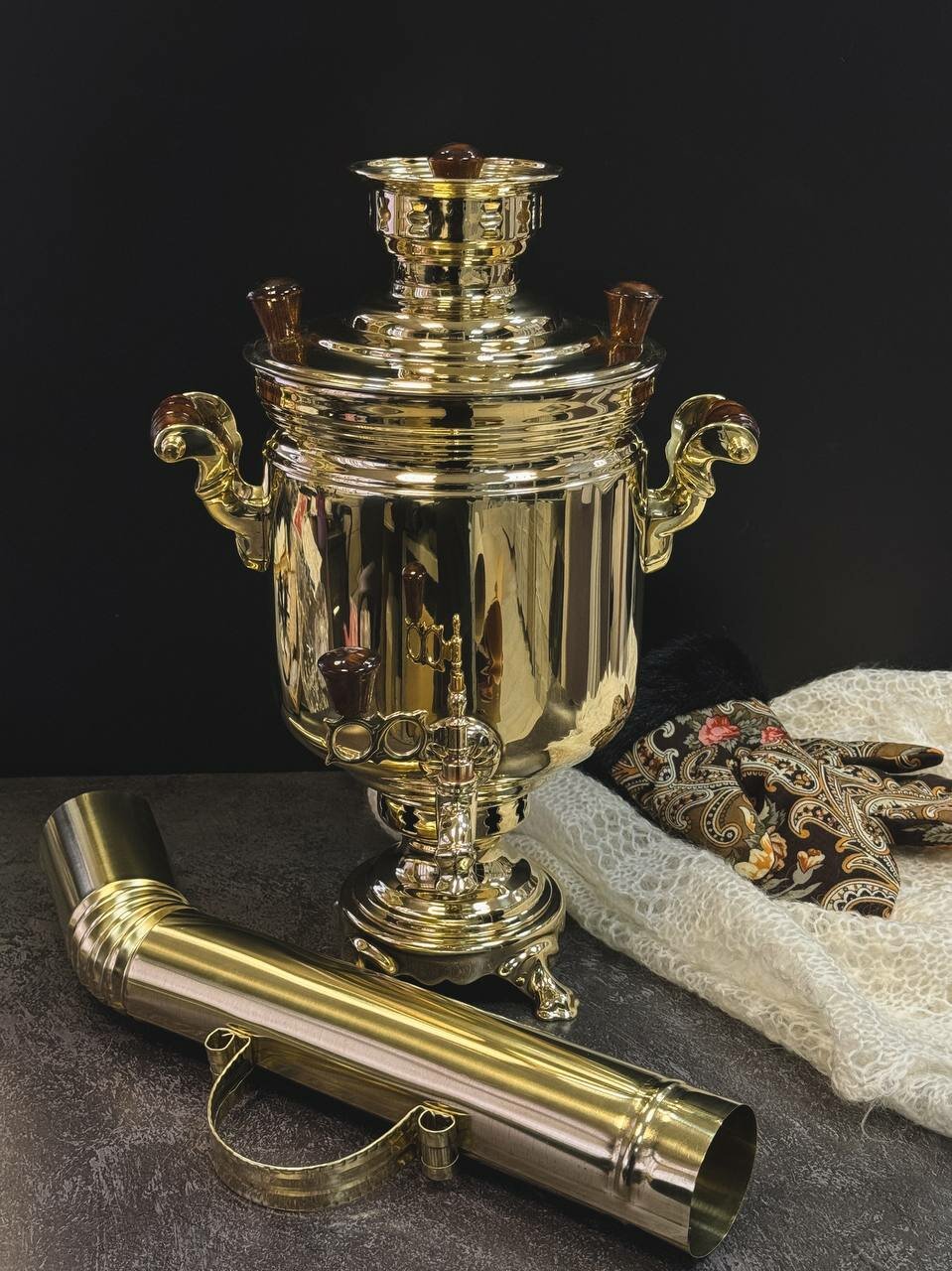 Самовар с трубой на дровах 7 л "Классический"