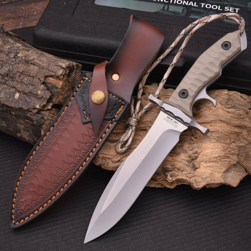 Ножи для активного отдыха, прочные походные ножи, ручные ножи для мяса, тактические ножи для самообороны в дикой природе, небольшие прямые ножи.