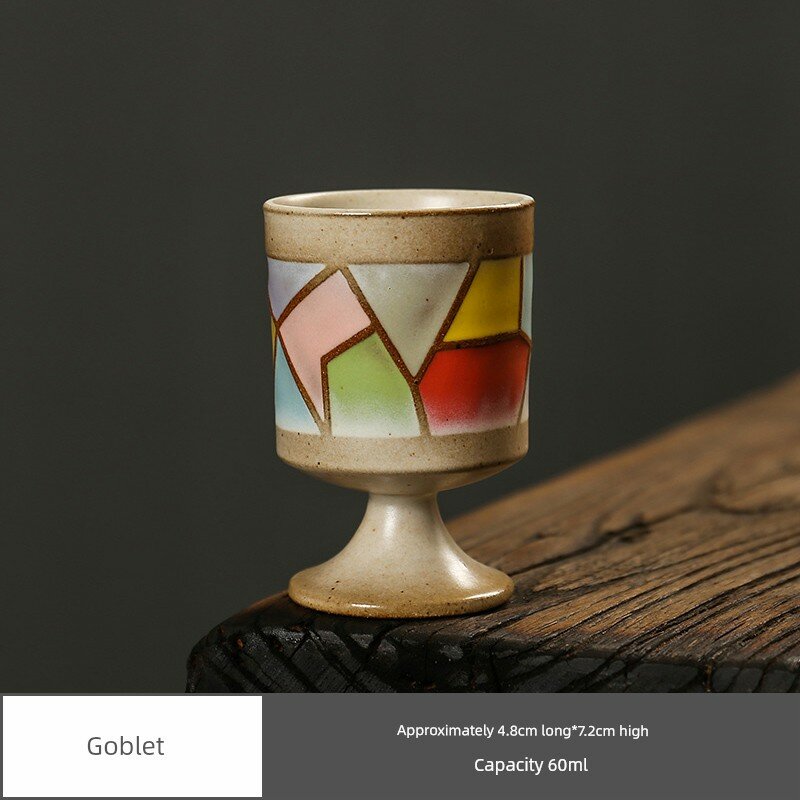 Старинная глиняная посуда из грубой керамики, чаша с обрезанным краем в стиле Дунхуань, высокотемпературная обжигка в