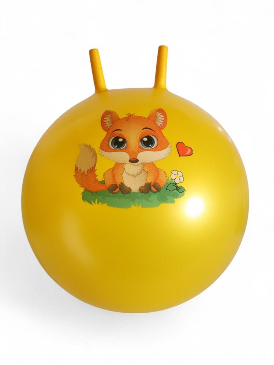 Мяч попрыгун с рожками 55 см, 420 гр, цвета микс 534793