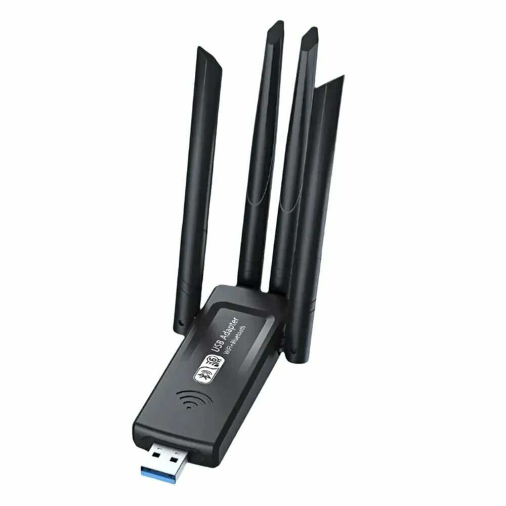 1300 Мбит/С WiFi Сетевая Карта 2.4G/5Ghz WiFi6 Bluetooth 5.4 Донгл AX1300 USB 4 Антенны Беспроводной Приемник Для ПК И Ноутбука