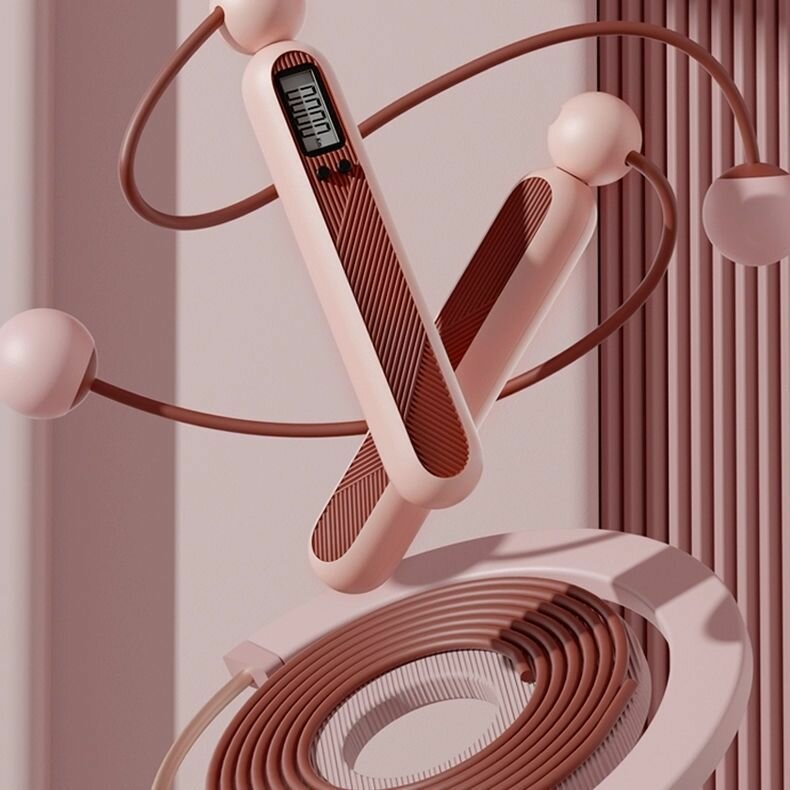 Счетная скакалка для вступительного экзамена в среднюю школу с веревкой и без веревки 2-в-1 для домашних упражнений, умная скакалка из стальной проволоки для вступительного экзамена в среднюю школу