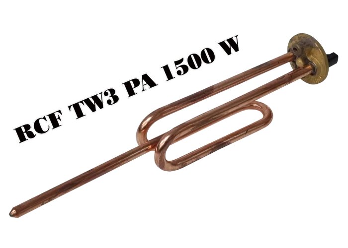 ТЭН RCF TW3 PA 1500 Вт прямой с обратным изгибом фланец 48мм с креплением под анод M6 (Китай)