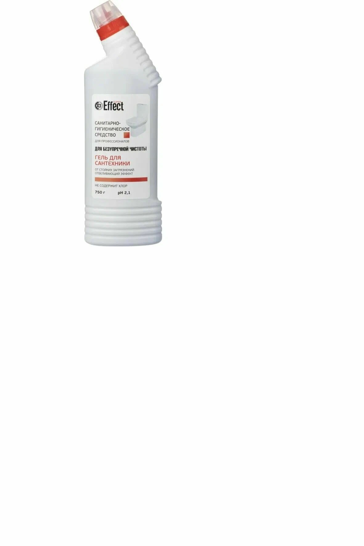 EFFECT Промышленная химия Effect Super, 750мл, кислотный гель для мытья сантехники (2226094)