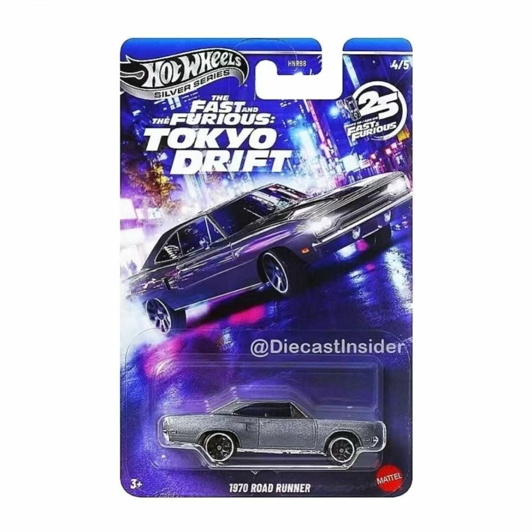 Hot Wheels 1:64 The Fast and the Furious: Tokyo Drift, Литая модель автомобиля(4-RoadRunner)