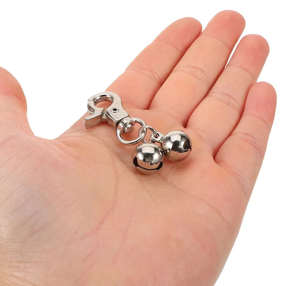 2 шт. ошейник для котят с колокольчиком, ожерелье для домашних животных, медальон, многофункциональные колокольчики для собак и кошек, изящный металл