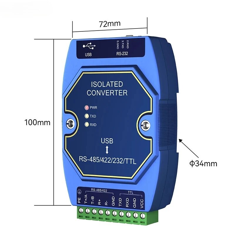 Преобразователь USB-RS485/RS232/TTL EBYTE E810-U15HF — фото 1