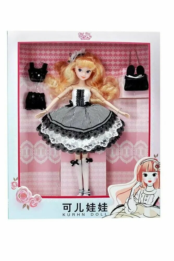 Кукла BJD Toys Kurhn 28 см 1/6 Шкала 14 Соединенных кукол в стиле Японии с подставкой и красочной коробкой
