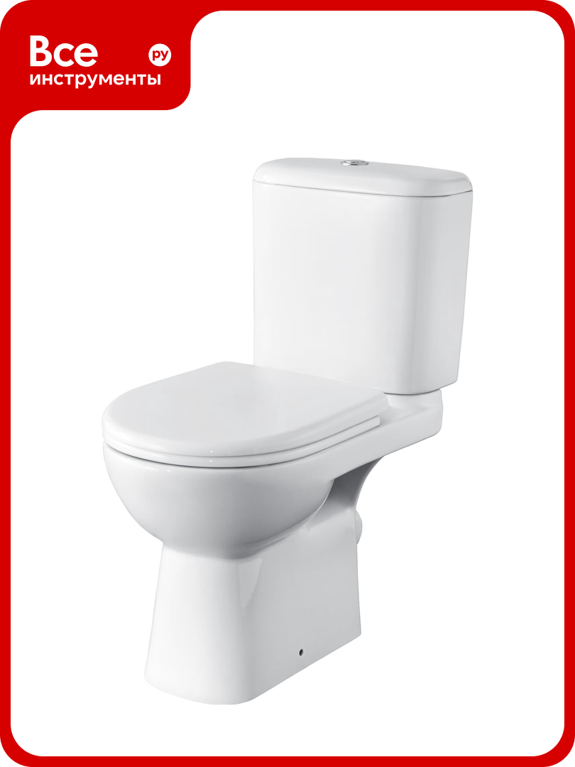 Унитаз-компакт ACCESS Roca косой выпуск сиденье с крышкой SC артикул 34P23900Y