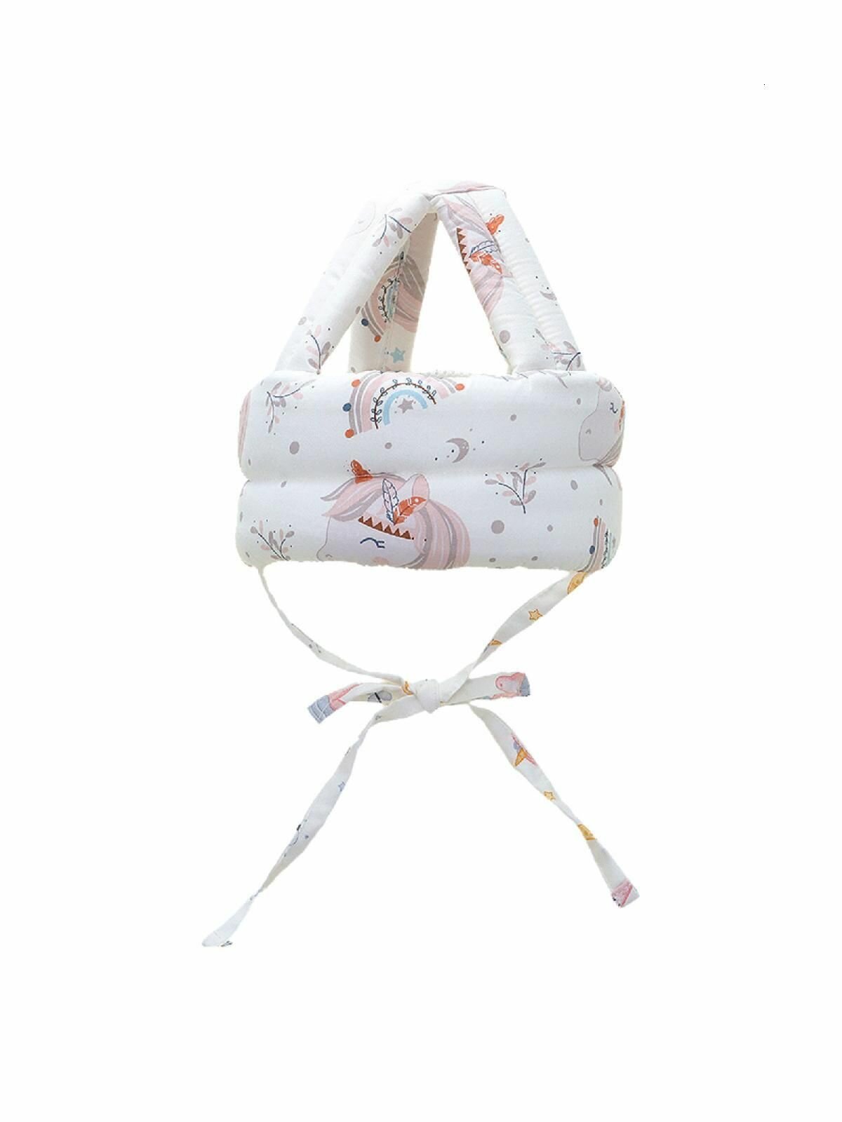 Детский защитный шлем для ползания и ходьбы, розовый единорог