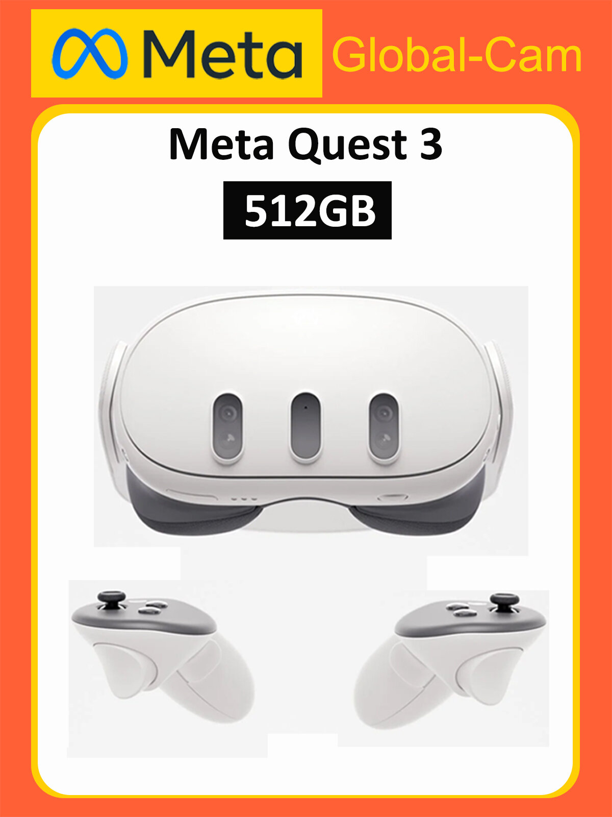 Oculus Quest 3 512 GB очки виртуальной реальности (VR шлем), Белый