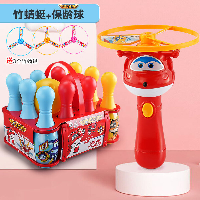 Feixia Светящийся бамбуковый стрекоза летающая тарелка детская игрушка для мальчиков и девочек 3