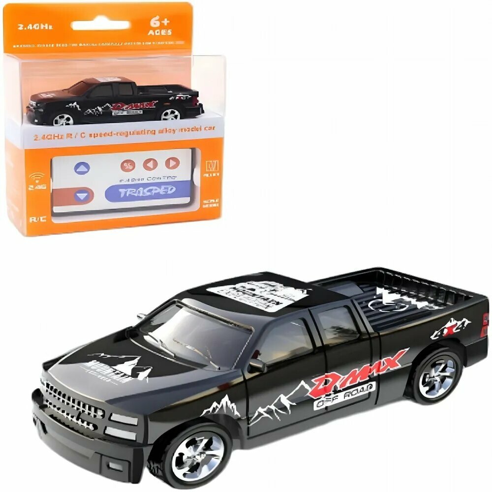BESTSKY Мини RC дрифт-кар 1/64, сплавный грузовик 4x4, радиоуправляемый внедорожник, USB зарядка.