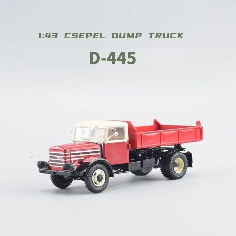 Модель самосвала Csepel-D445 из сплава 1/43, красная окраска