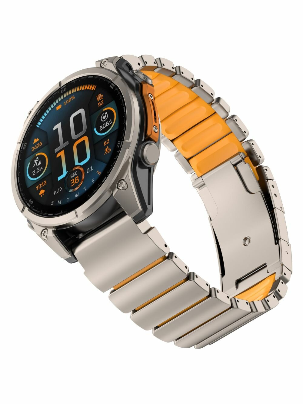 Ремешок из жидкого титана и силикона, встроенный интерфейс QuickFit, 22 мм, для Garmin Fenixe 8E/7/7X/6/6X/5/5X/Epix/Tactix