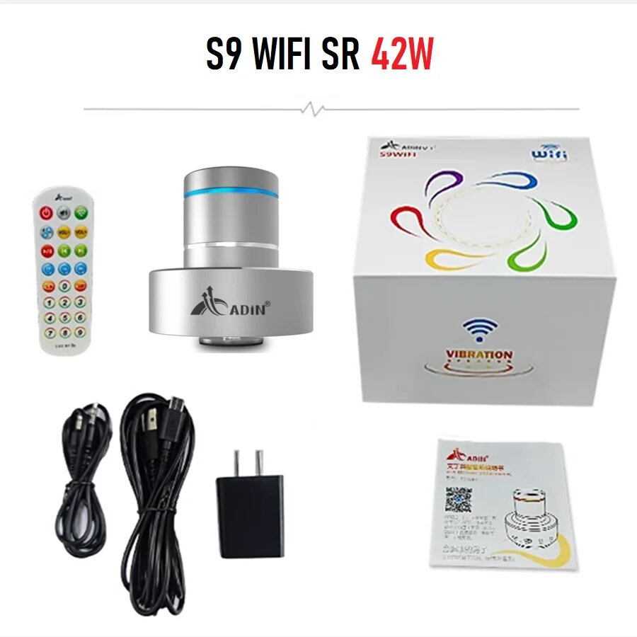 Беспроводной вибродинамик Adin S9 42Вт S9WIFI-SILVER