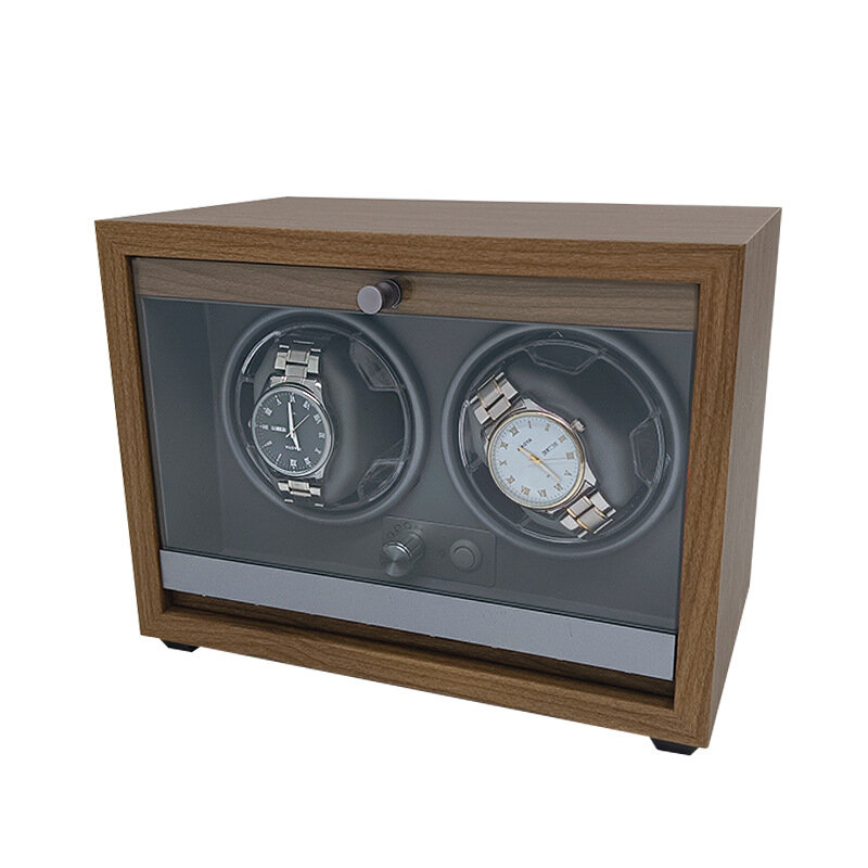 【Модель в цветной коробке】2 слота для часов, полностью автоматический вращатель часов для домашнего использования, механические часы, электрическая коробка для часов