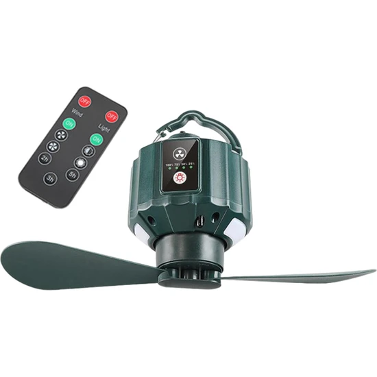 Вентилятор Для Походов: 3-Скоростной Световой Вентилятор С Крюком Для Подвешивания - Компактный Зарядный Вентилятор Для Палатки И Кемпинга