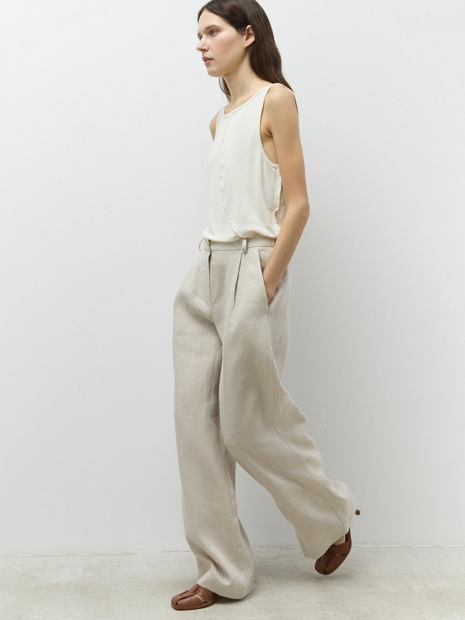 Брюки трубы