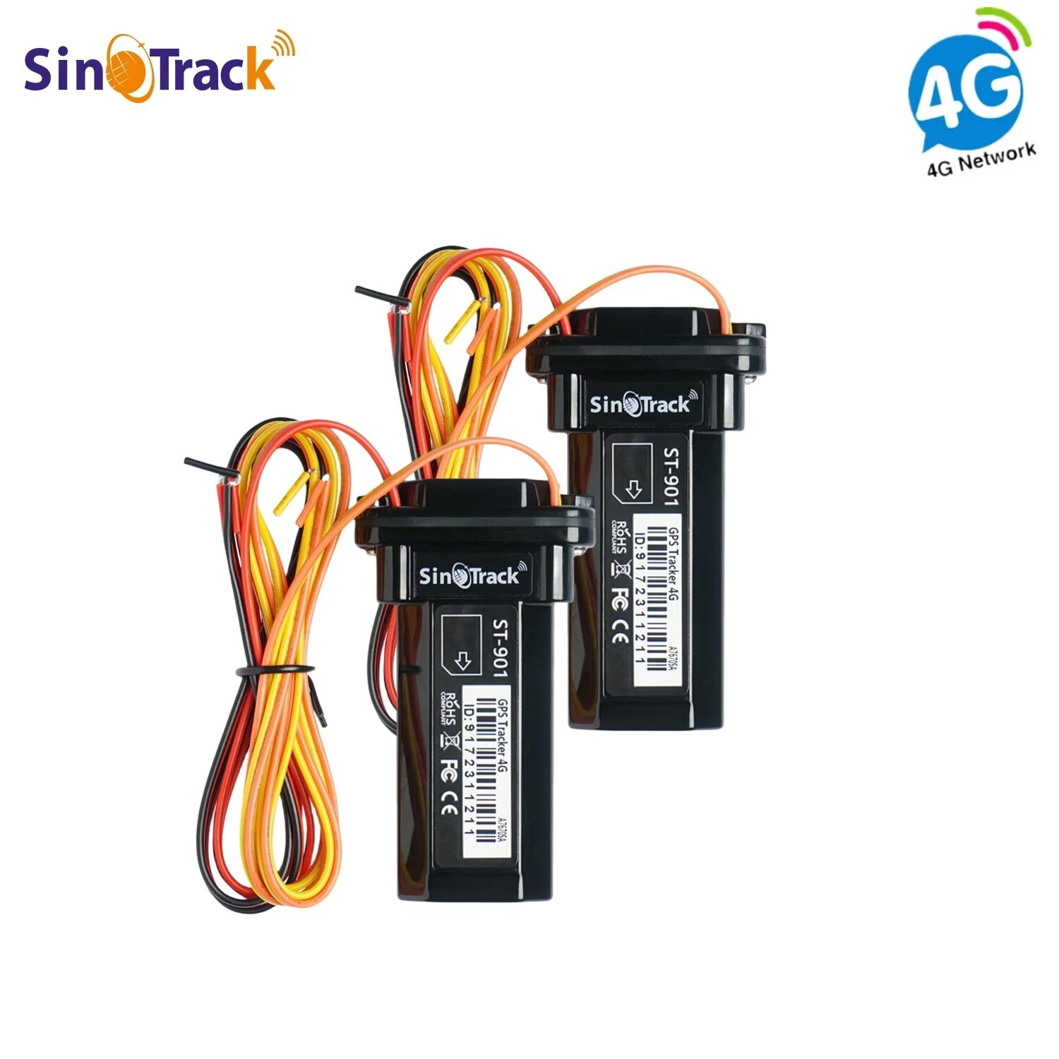 2 шт. мини-4G трекер ST-901L водонепроницаемый встроенный аккумулятор GPS для внедорожника, грузовика, автобуса, автомобиля, противоугонный с бесплатным приложением, онлайн-отслеживание
