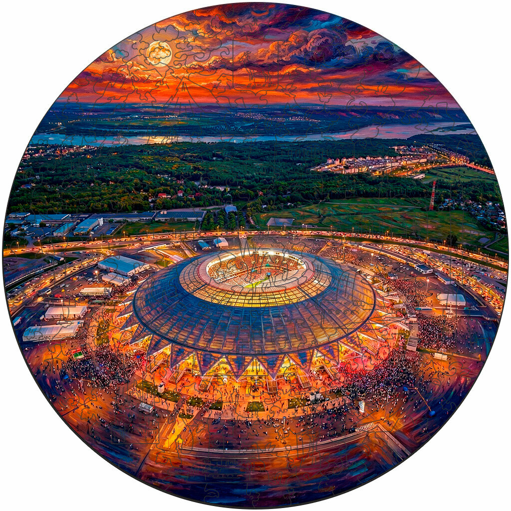 Деревянный пазл BoberBox "Стадион Самара Арена", 182 деталей