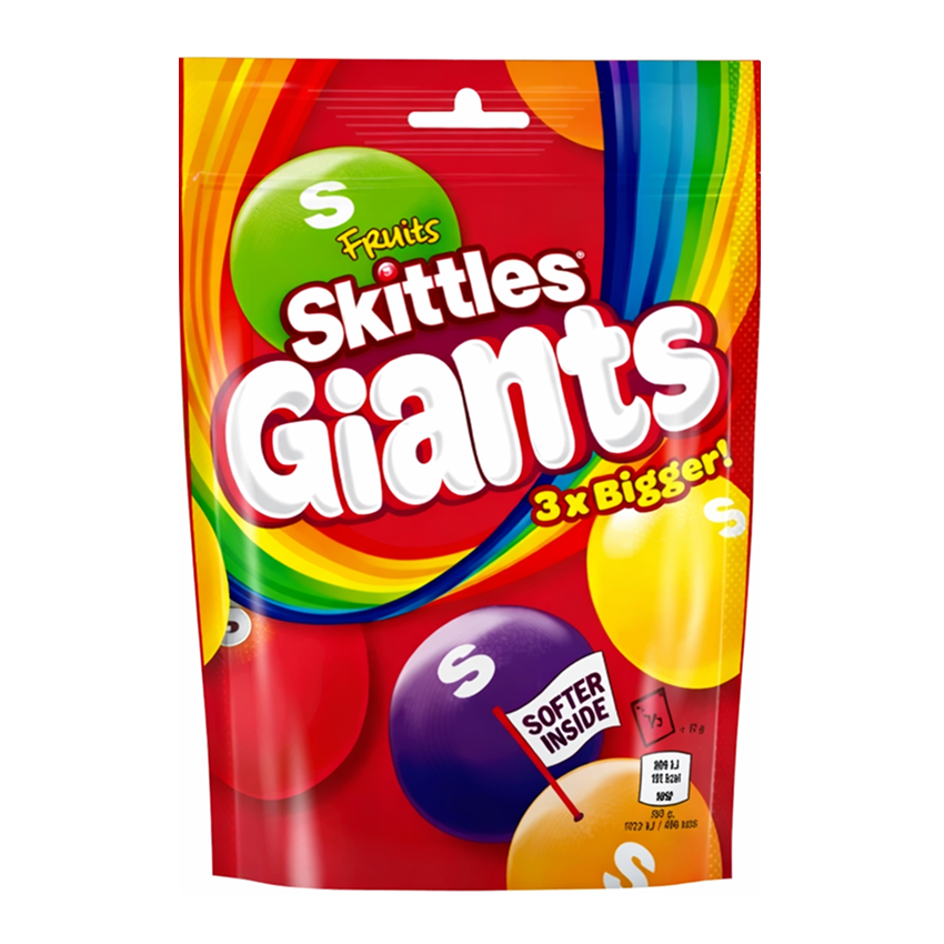 Skittles Giants Fruits Vegan жевательные конфеты 132 гр