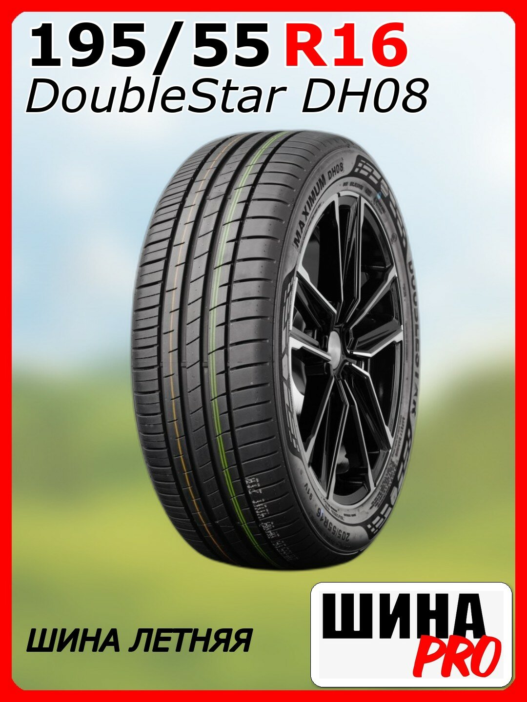 Шина летняя DoubleStar 195/55/16 V 87 DH08 для легковых автомобилей 1PH01955516E000017