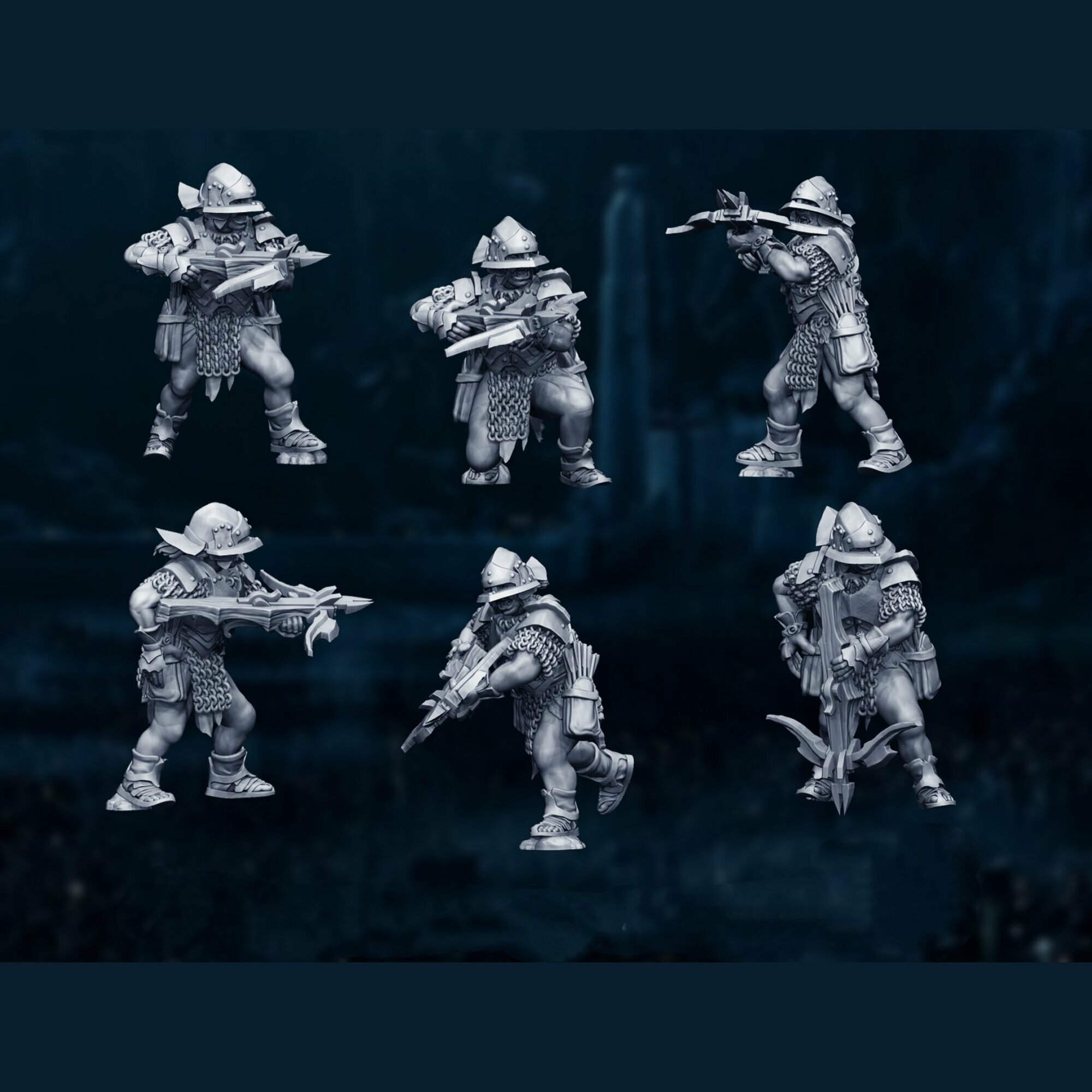 Арбалетчики урук-хаи 2 набор миниатюр