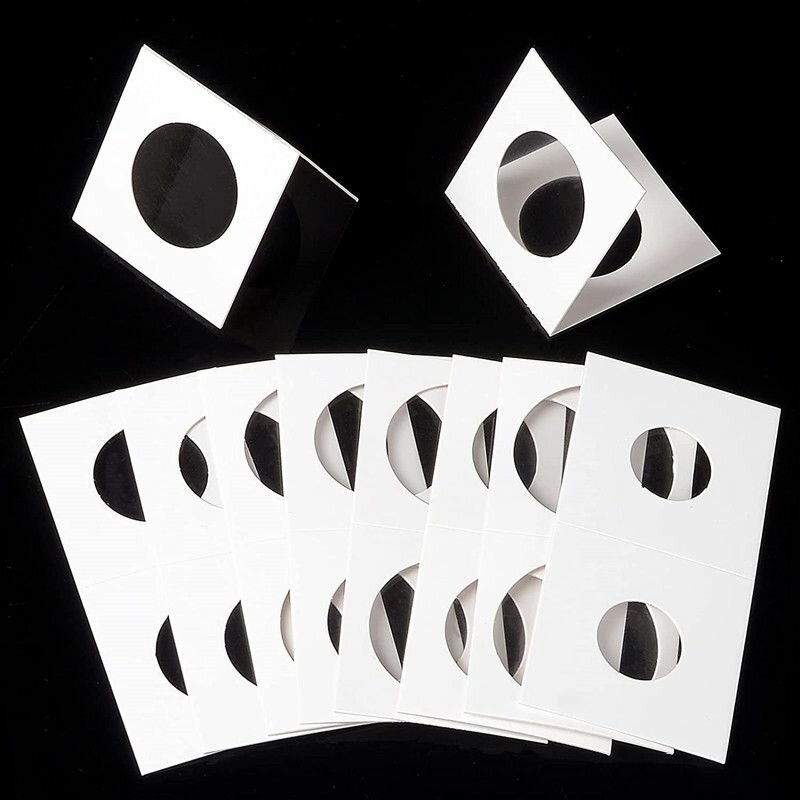 Холдеры для монет под скрепку d 23.5 мм, 50 шт в упаковке