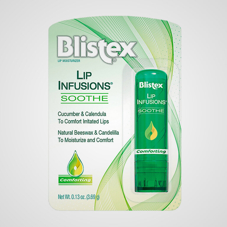 Успокаивающий бальзам для губ Lip Infusions Soothe с огурцом и календулой 3.69 гр BLISTEX Lip Infusions Soothe Бальзам для губ 3,69 гр