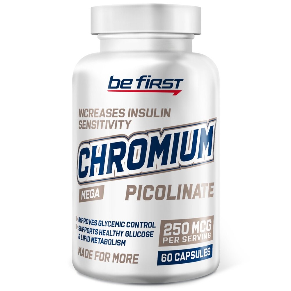 Be First Chromium Picolinate, 60 капсул