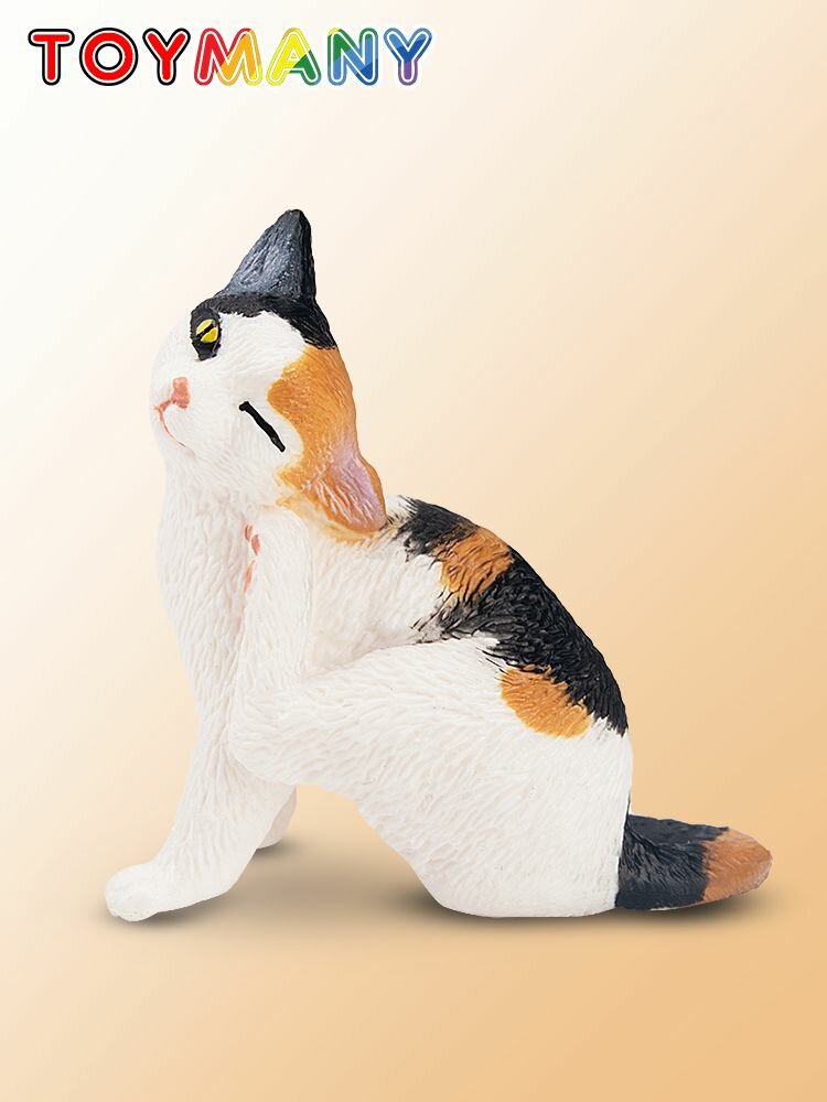 Toymany фигурки домашних животных, Мини-кошка в панцире черепахи , подарок для детей