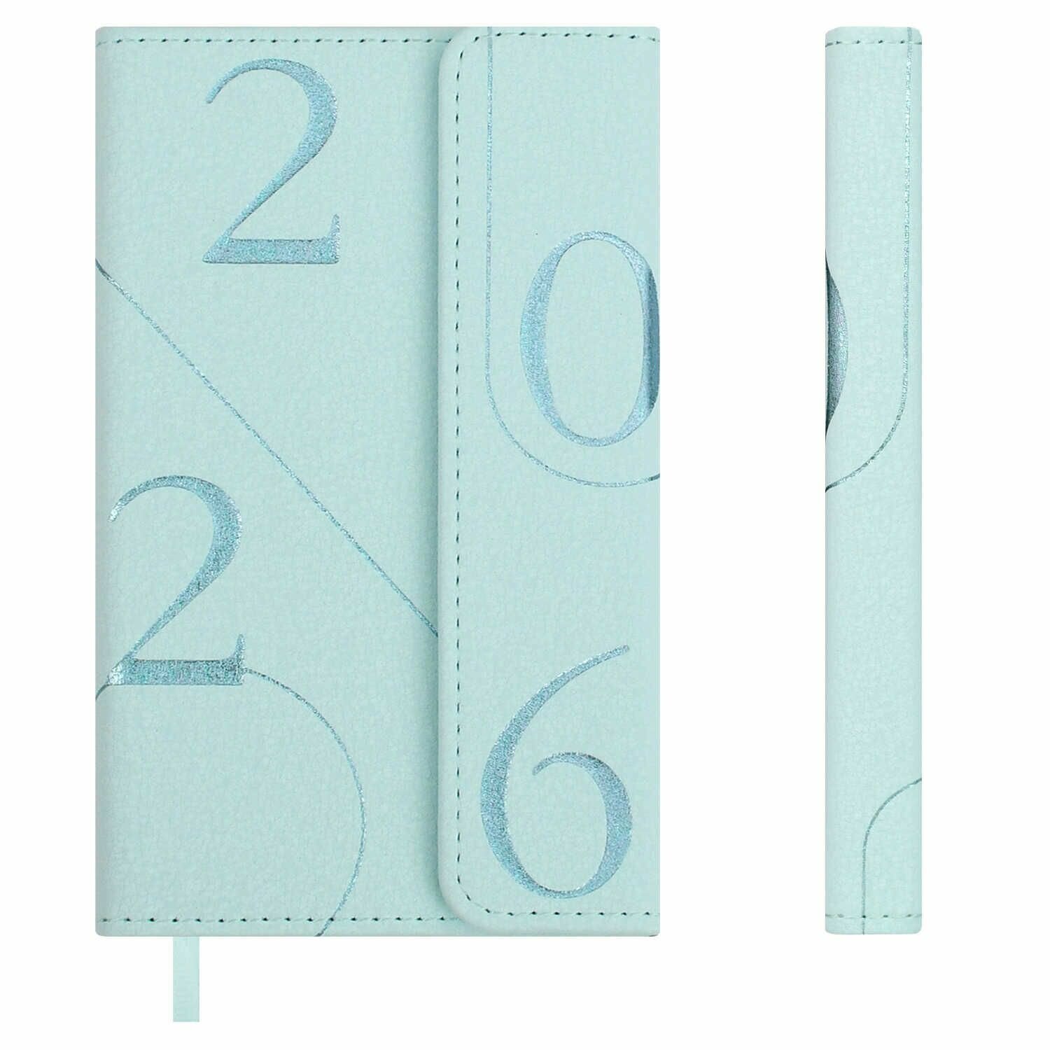 Еженедельник датированный 2026 ESCALADA, размер 95х155 мм, 64 л, твёрдый переплёт, искусственная кожа "Бьянчини", тиснение фольгой