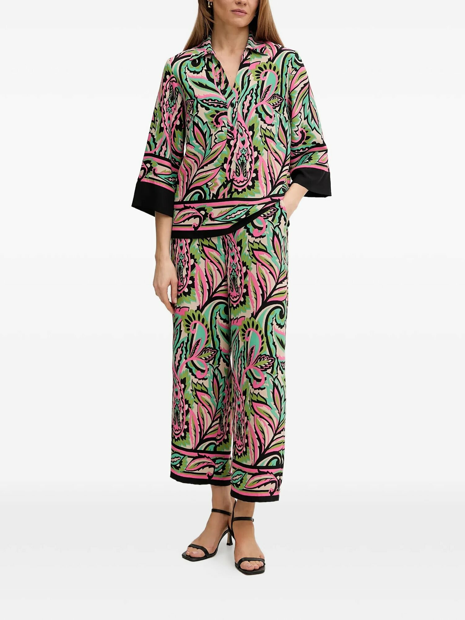 Топ Joseph Ribkoff Patterned three-quarter-sleeve top, размер 40 — фото 1