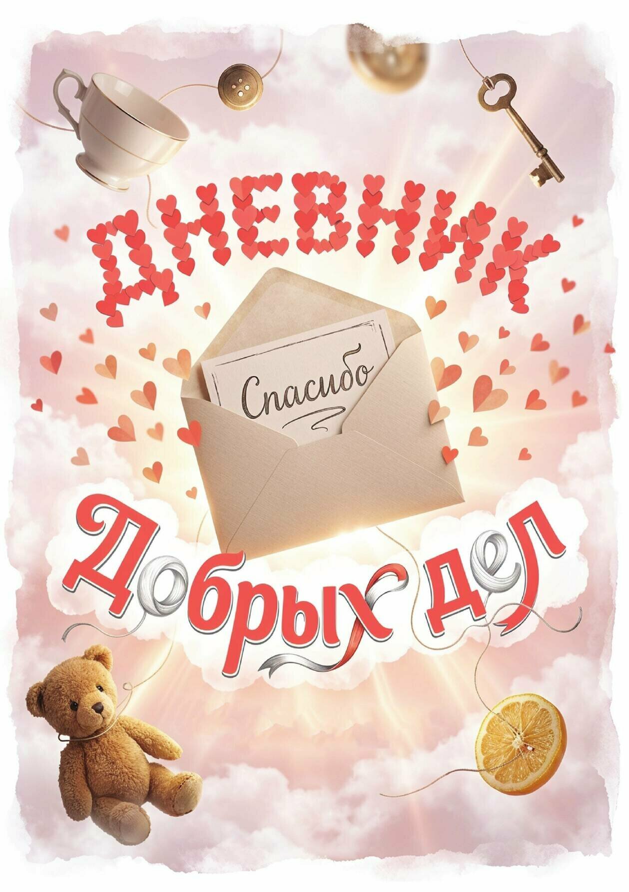 Дневник добрых дней: Инструмент Психолога для Счастья, дизайн "Метранпаж". 100 страниц недатированный А5, разлинованный