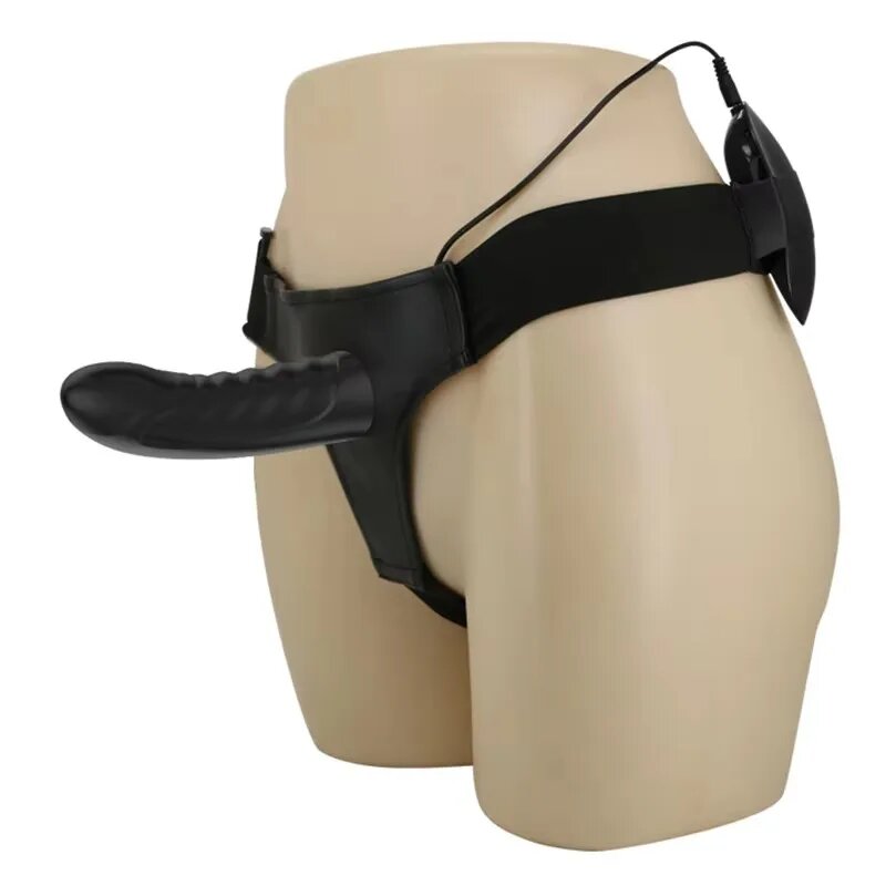 Многоскоростной вибрирующий полый страпон-вибратор с ремнем, фаллоимитатор для вагинального и анального использования, секс-игрушки для женщин и лесбиянок