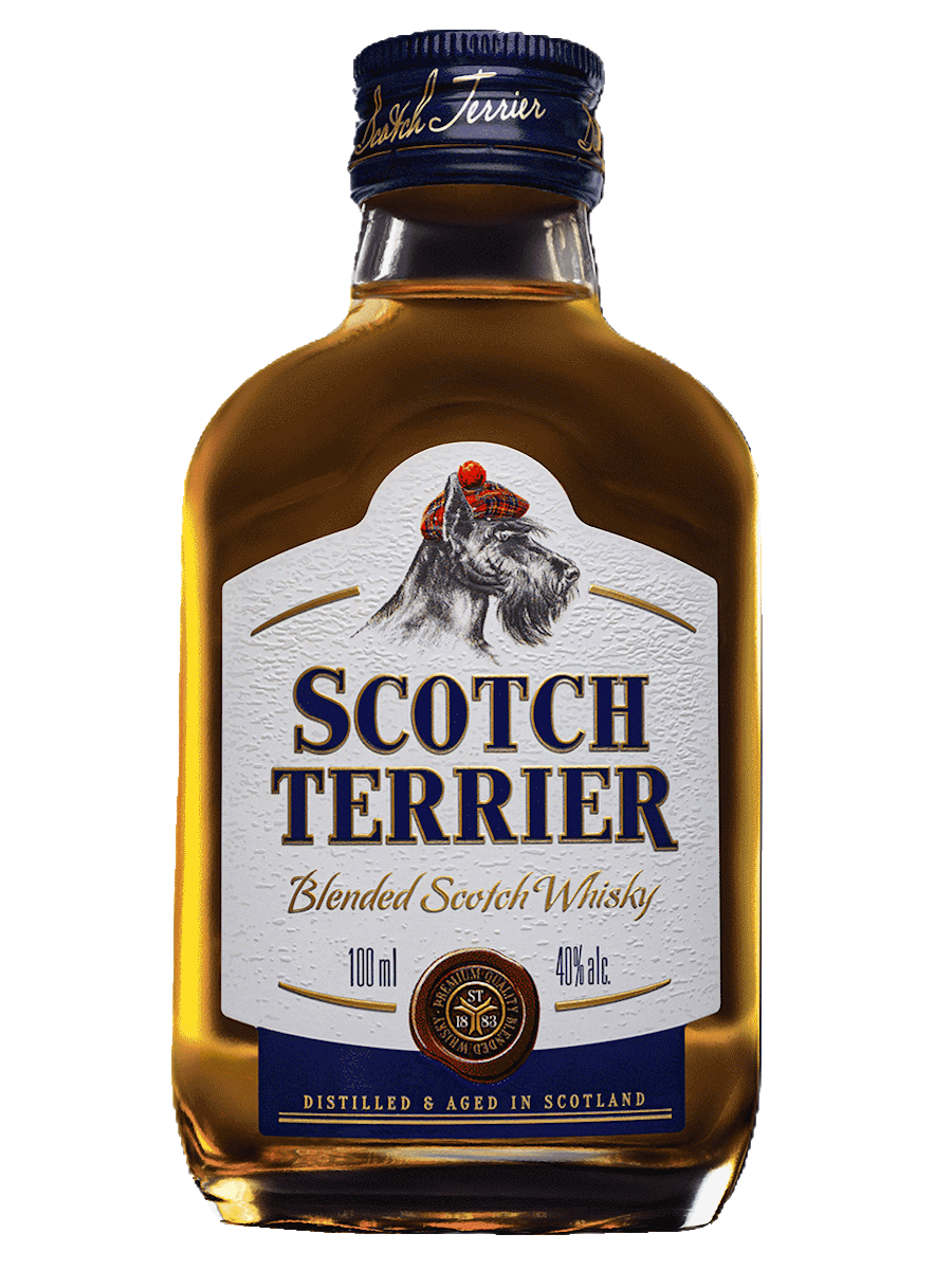 Виски "Scotch Terrier" Blended, 3 года, купажированный, 0,1 л
